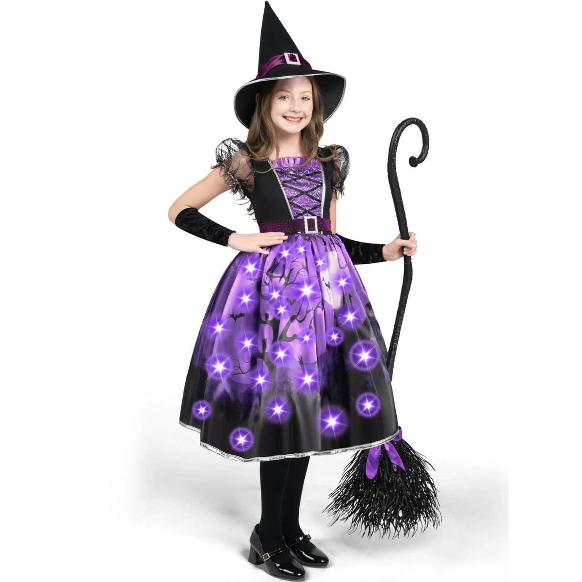 Light-up Witch Halloween Costume Dress Up for Girls | Spooktacular ...