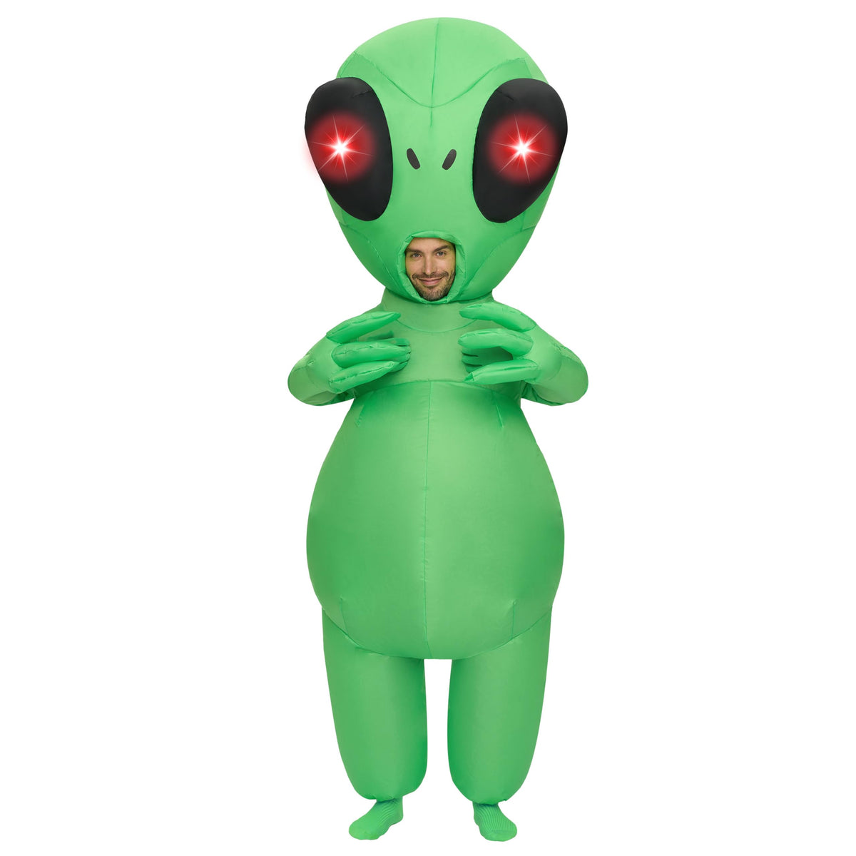 Adults Halloween Inflatable Costumes with Light Up Eyes, Scary Alien ...