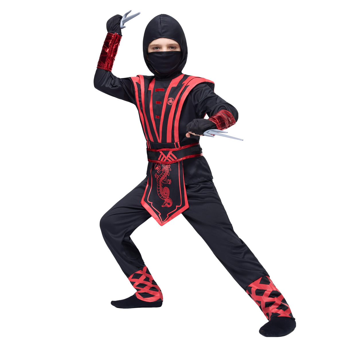 Red Ninja Costume- Child- SPOOKTACULAR | Spooktacular Creations