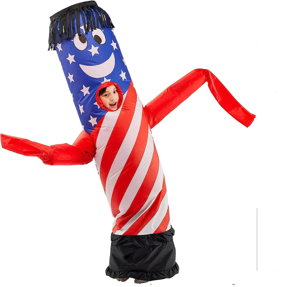 Inflatable American Flag Tube Dancer Costume | Spooktacular Creations