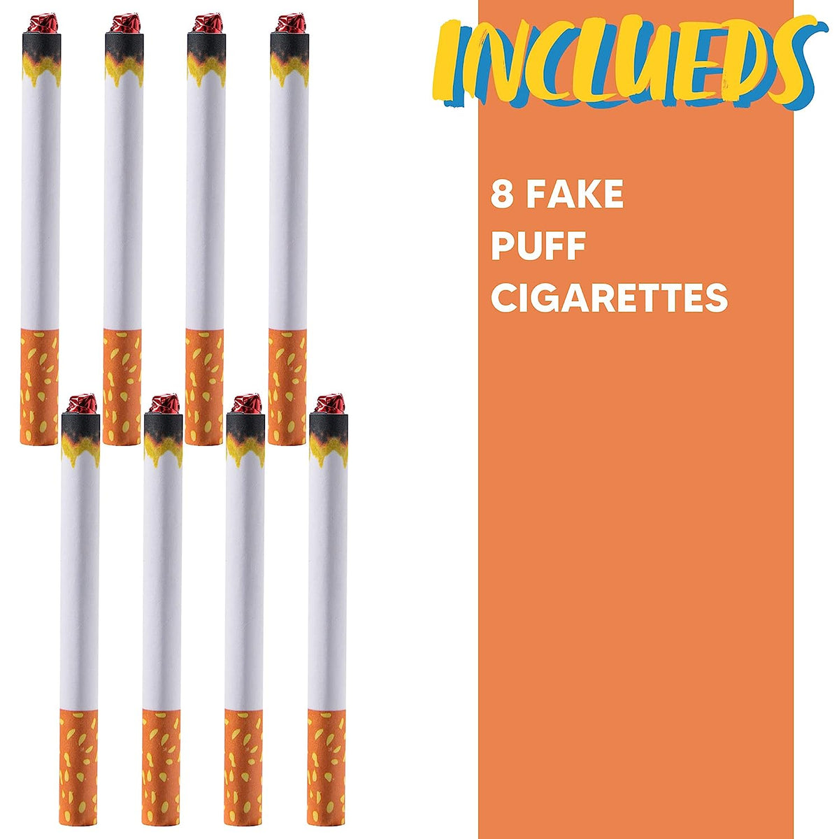 Spooktacular 8 Pcs Fake Costume Cigarettes | Spooktacular Creations