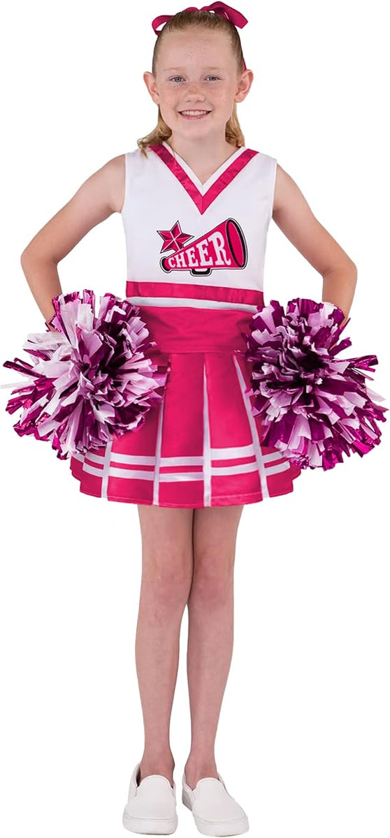 Cheerleader Costume for Girls, Pink | Spooktacular Creations