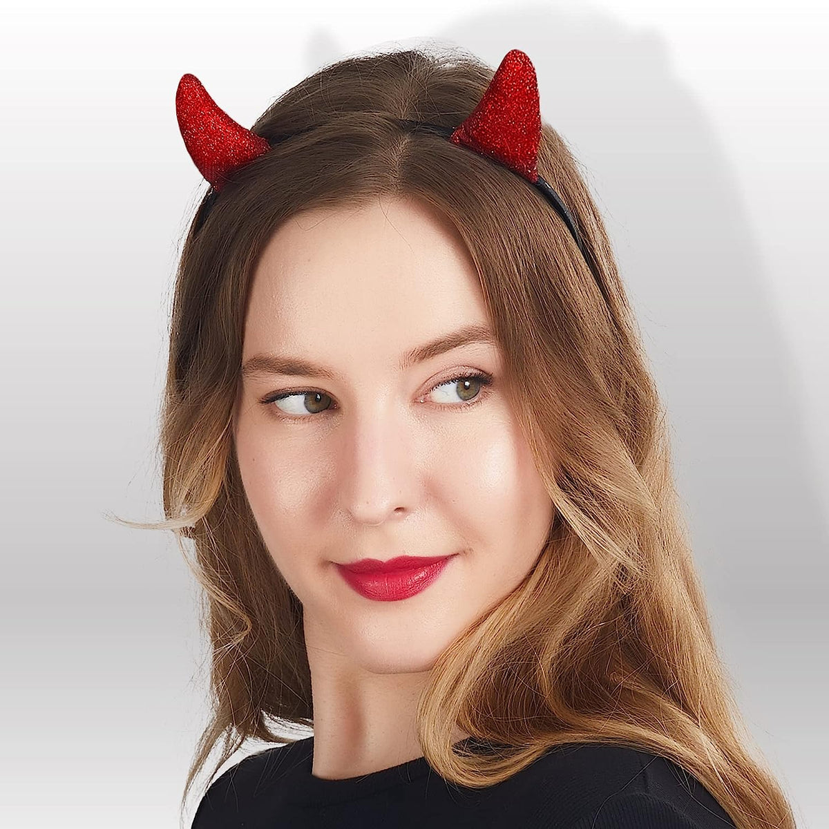 Red Demon Horns Headband | Spooktacular Creations