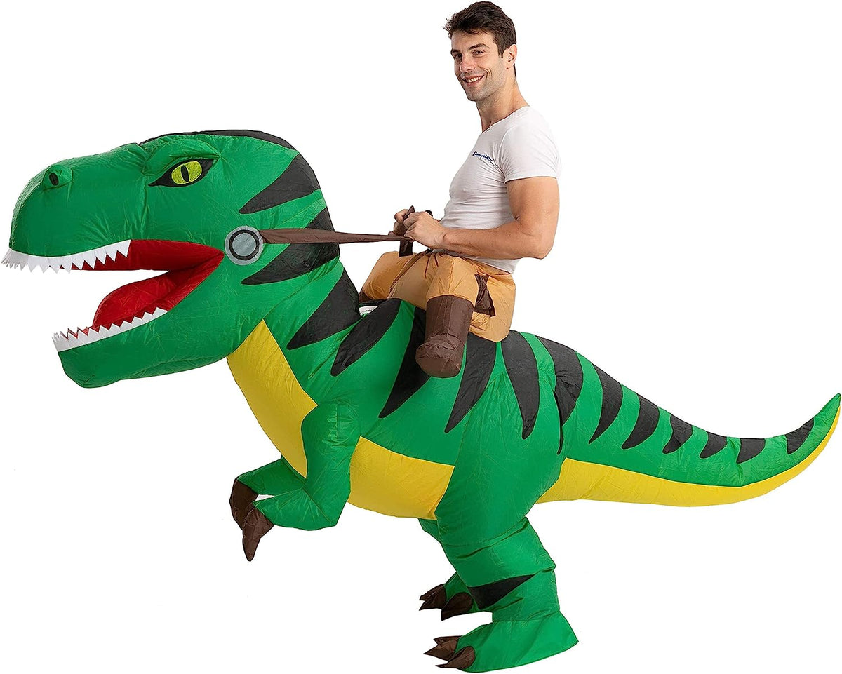 T-Rex Ride-On Inflatable Costume | Spooktacular Creations