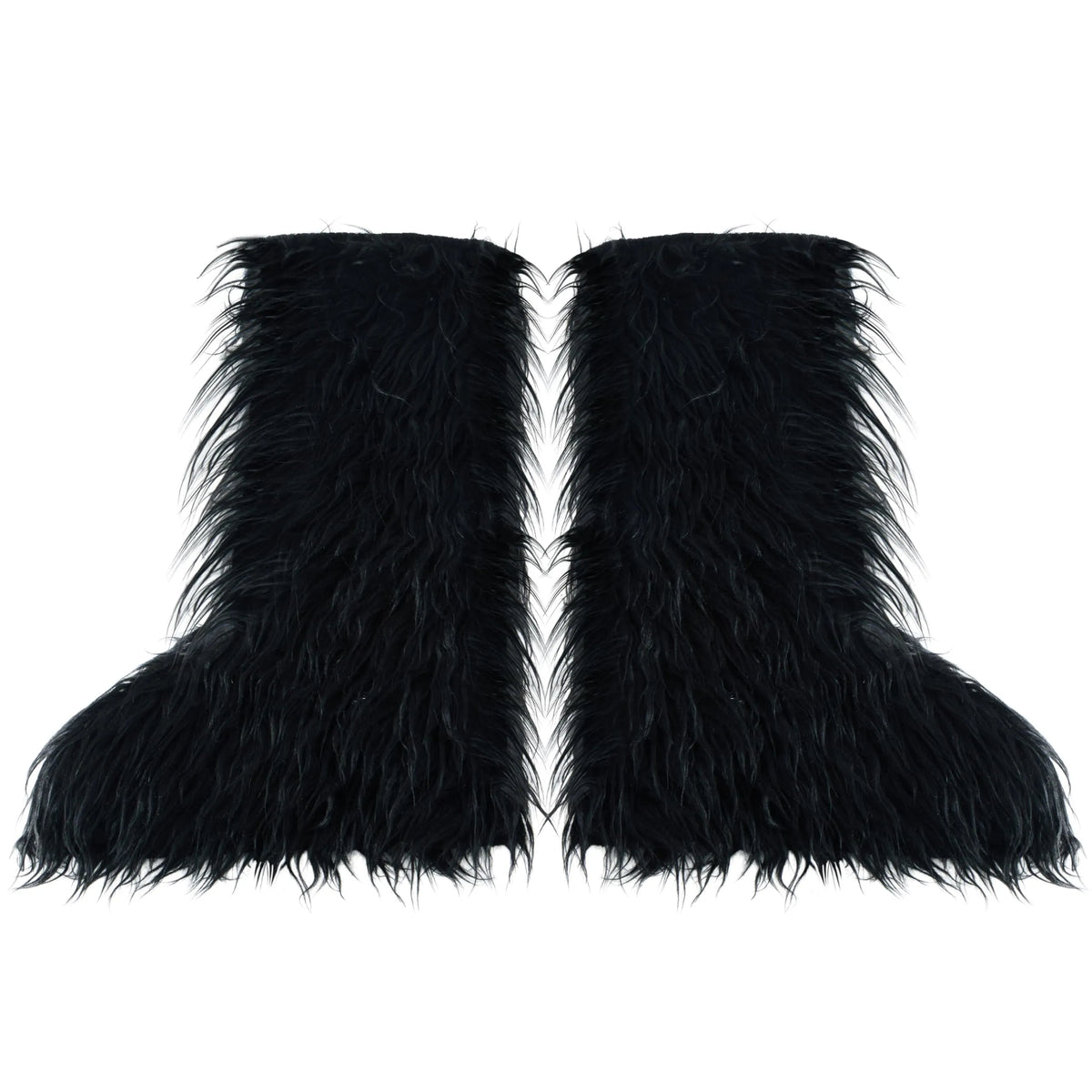 Black Furry Boot Covers, Werewolf Boot Covers for Kids | Spooktacular ...