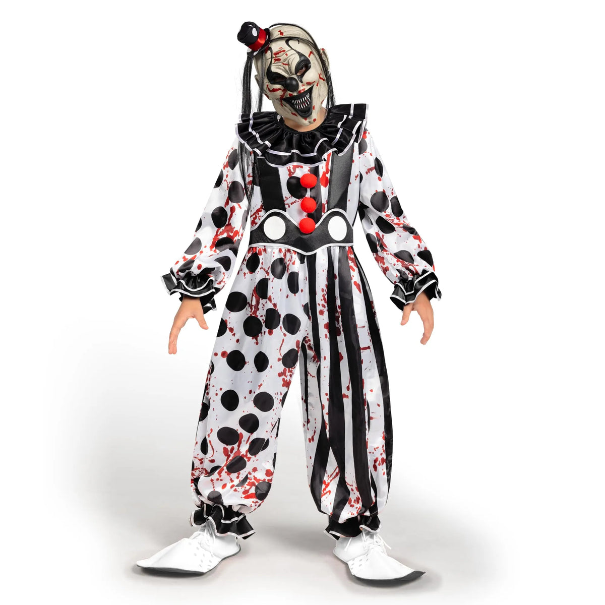 Boys Clown Costume, Killer Clown Costume, Horror Slasher Clown Costume ...