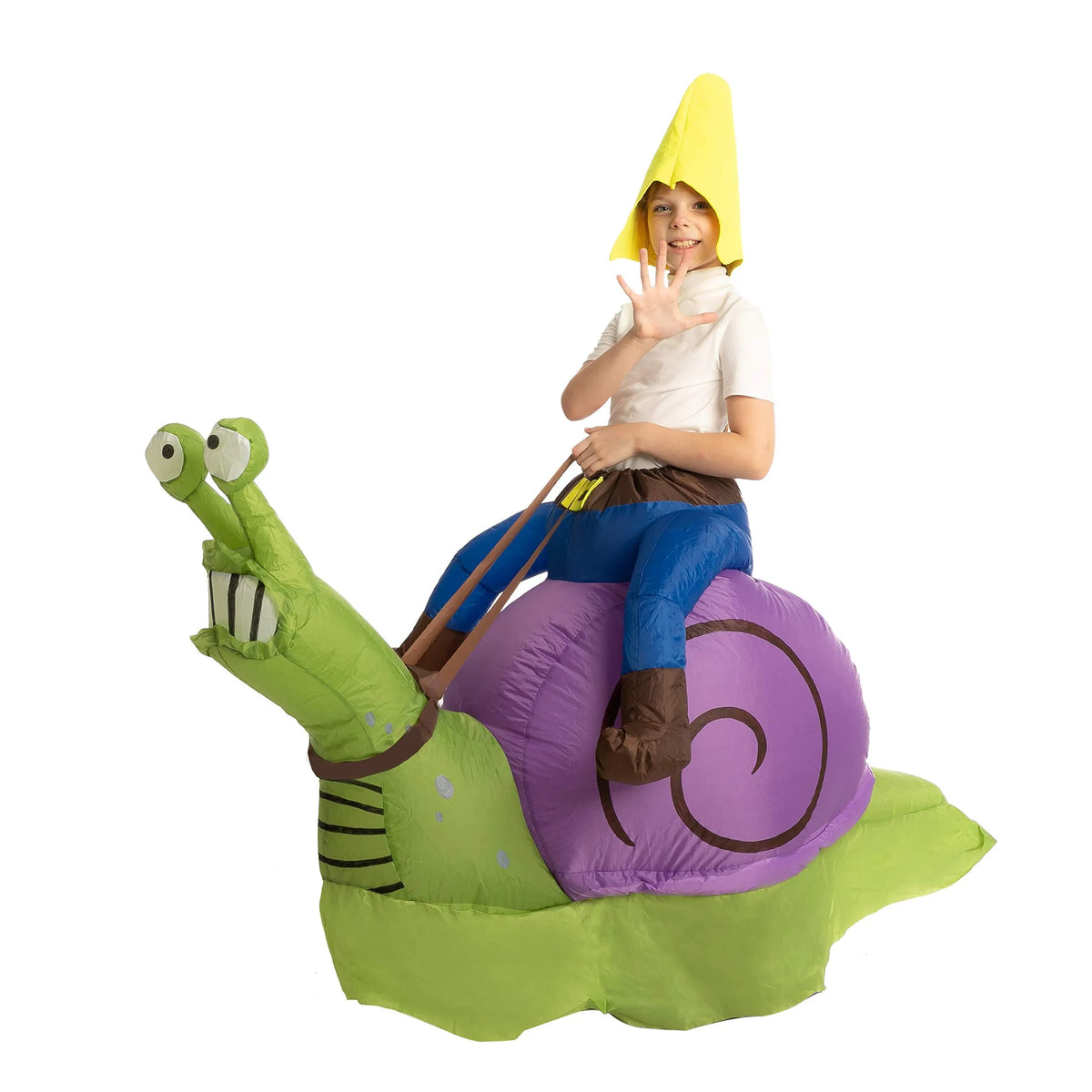 Gnome Ride-On Snail Inflatable Costume | Spooktacular Creations