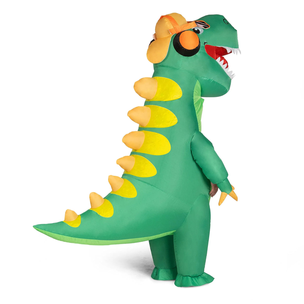 Inflatable Dinosaur Costume, Full Body Green T-rex Blow Up Costumes ...
