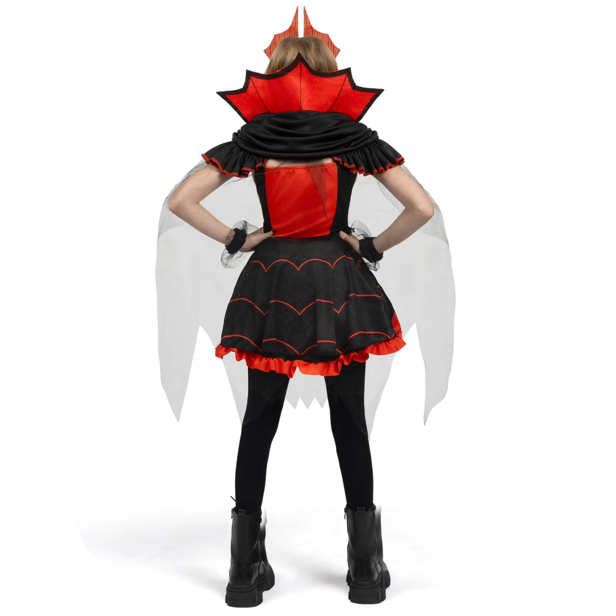 Girls Vampire Costume, Red Dark Vampire Dress for Girls | Spooktacular ...