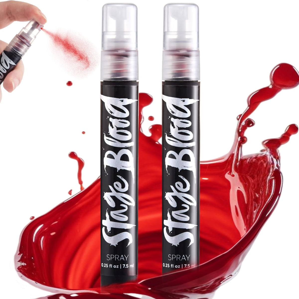 Halloween Fake Blood Spray, 2 Stage Blood Bottle, Dripping Blood Face ...