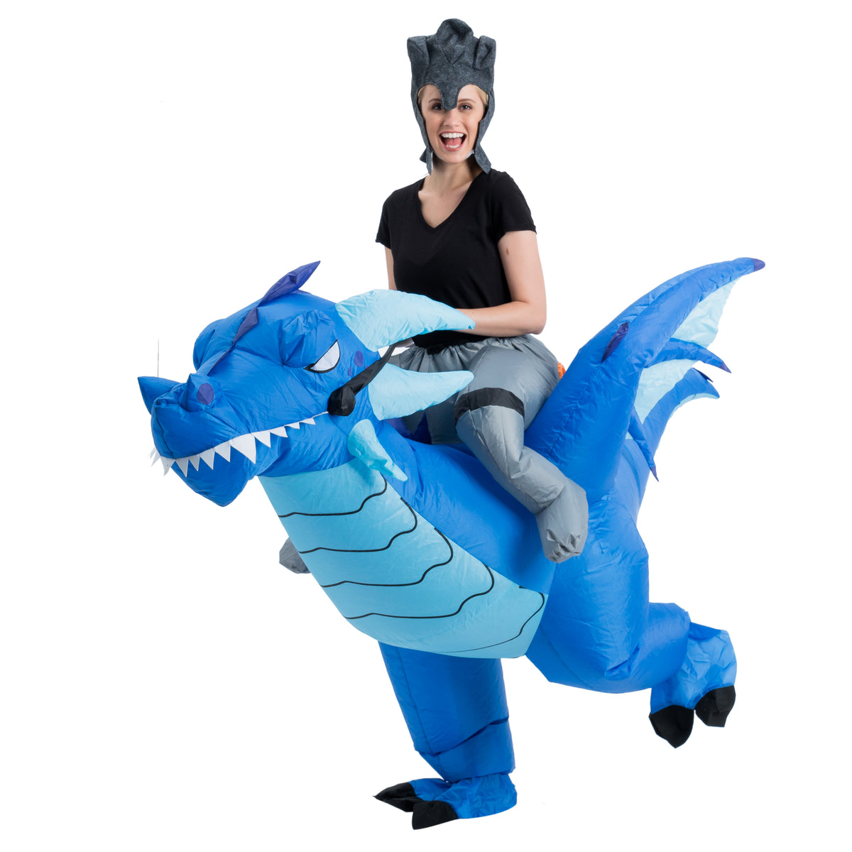 Inflatable Ride-On Ice Dragon Costume Cosplay | Spooktacular Creations