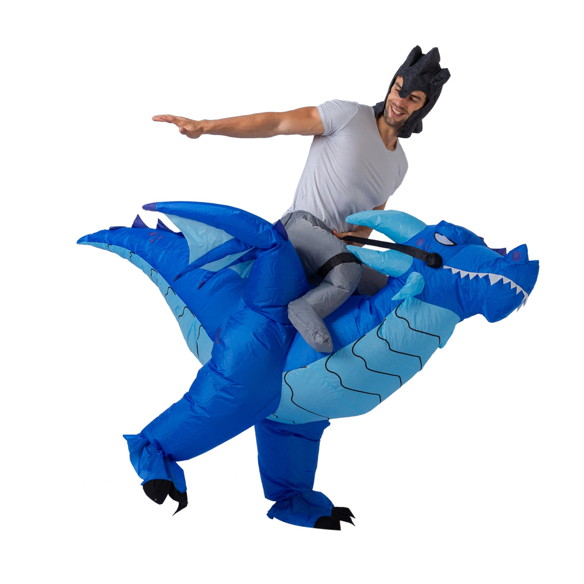 Inflatable Ride-On Ice Dragon Costume Cosplay | Spooktacular Creations
