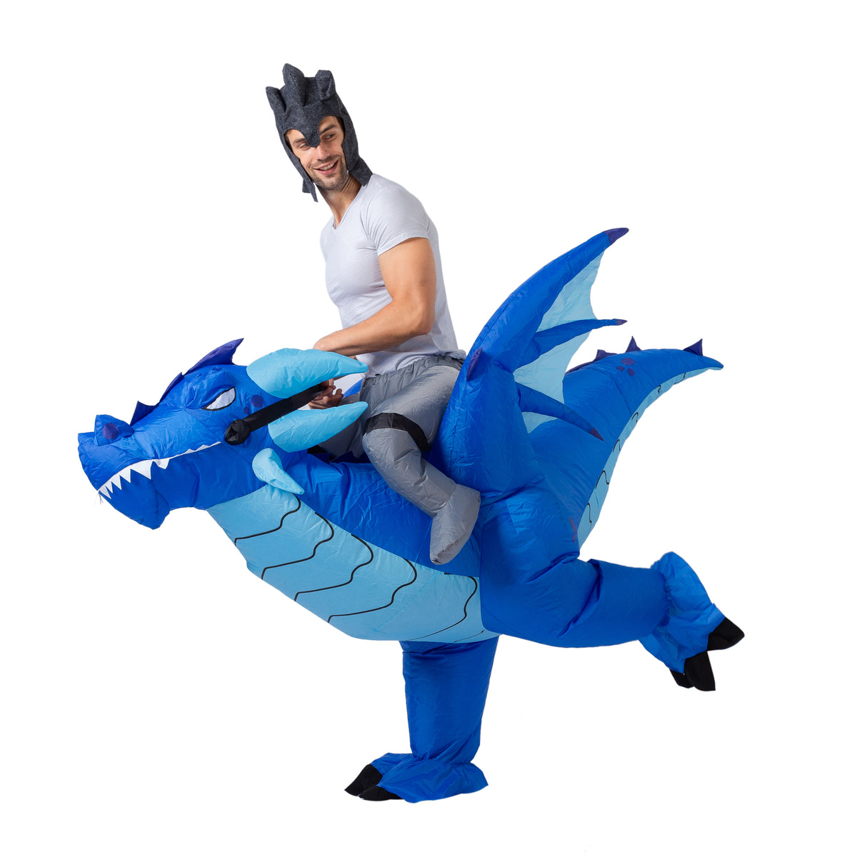 Inflatable Ride-On Ice Dragon Costume Cosplay | Spooktacular Creations