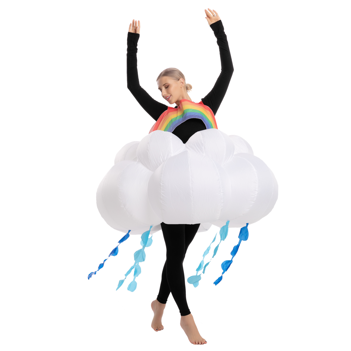 Raining Rainbow Cloud Inflatable - Adult | Spooktacular Creations