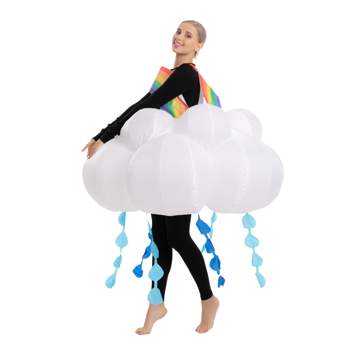 Raining Rainbow Cloud Inflatable - Adult | Spooktacular Creations