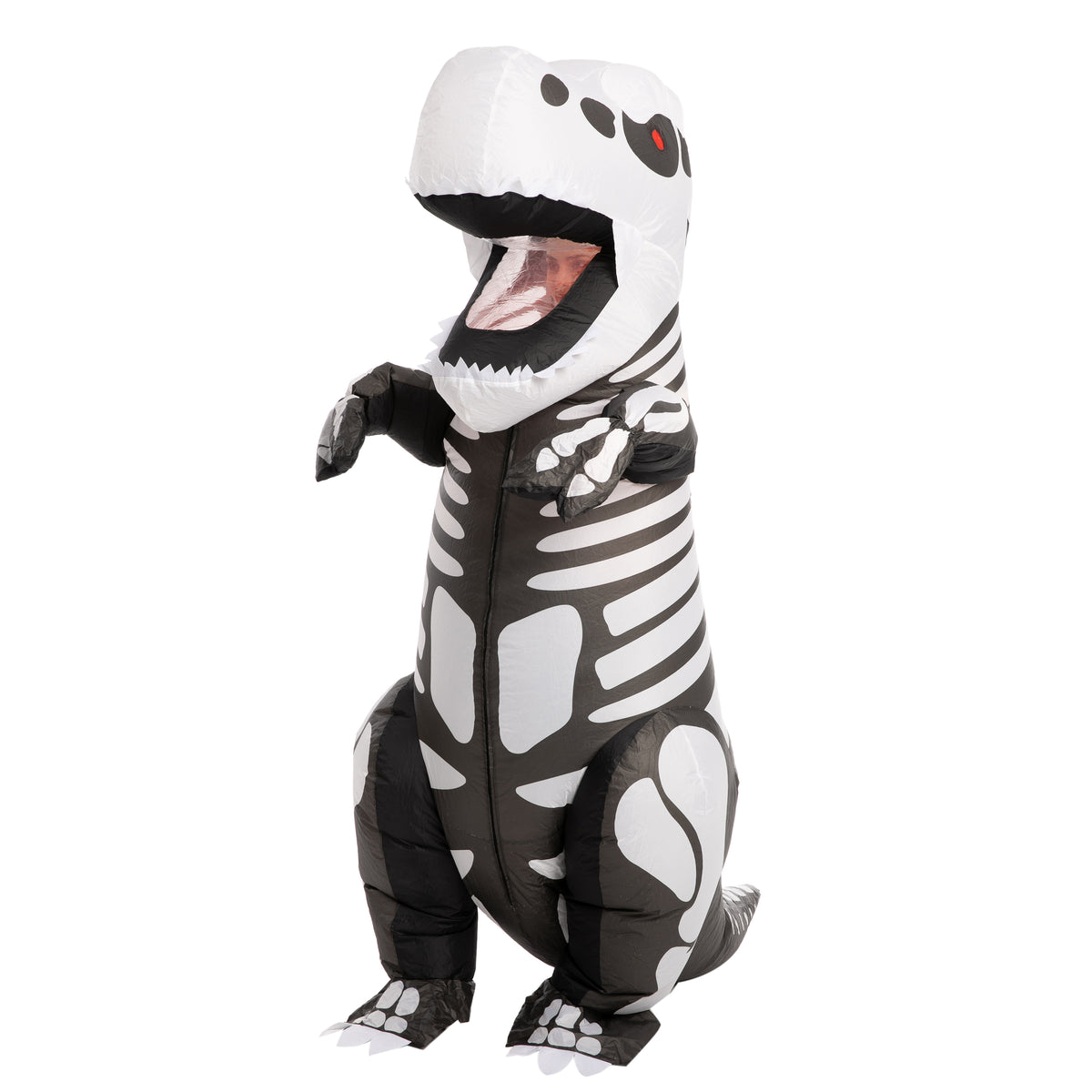 Skeleton T-rex Full Body Inflatable Costume | Spooktacular Creations