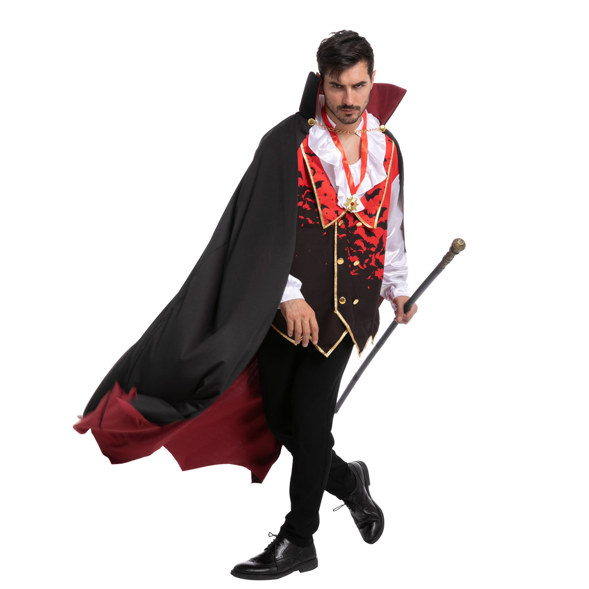 Vampire Costume Red- Men- SPOOKTACULAR | Spooktacular Creations