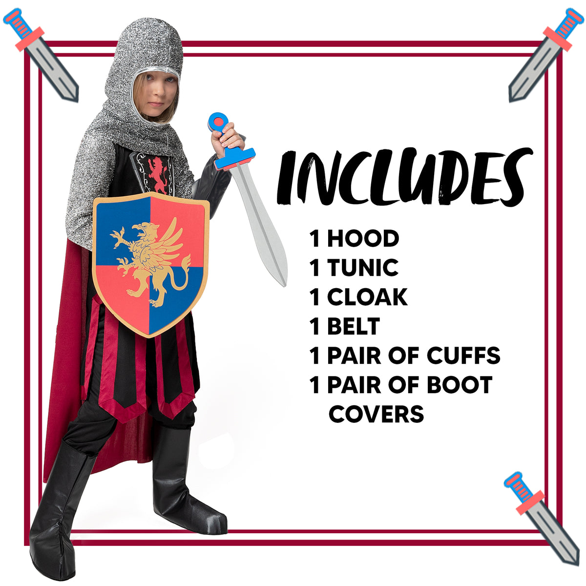 Medieval Knight Costume - Child | Spooktacular Creations