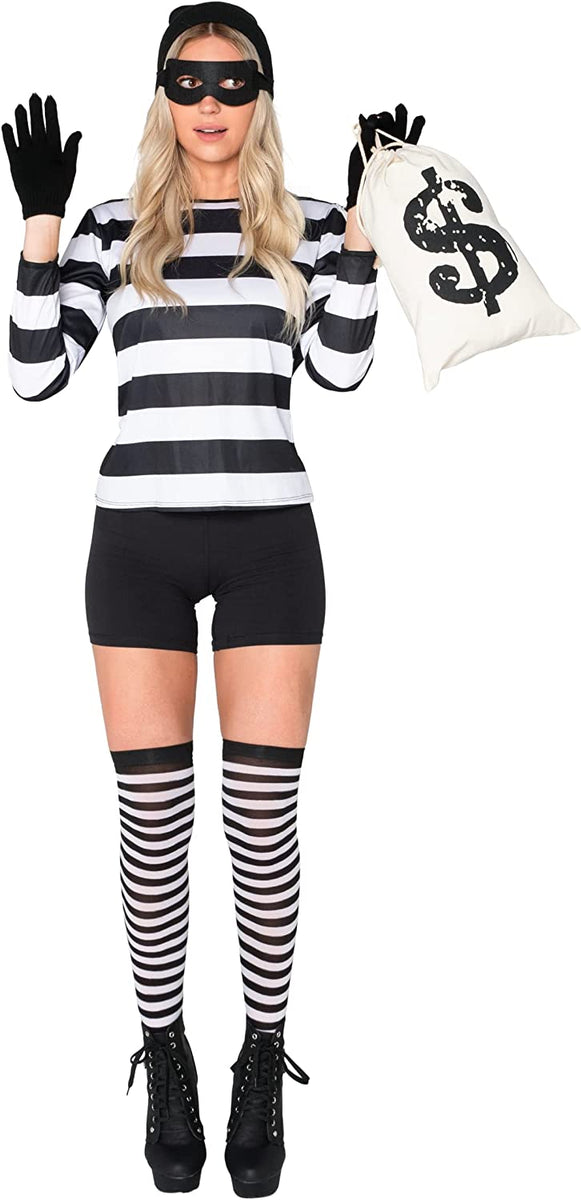 Spooktacular Women Robber Girl Costume - Adult | Spooktacular Creations