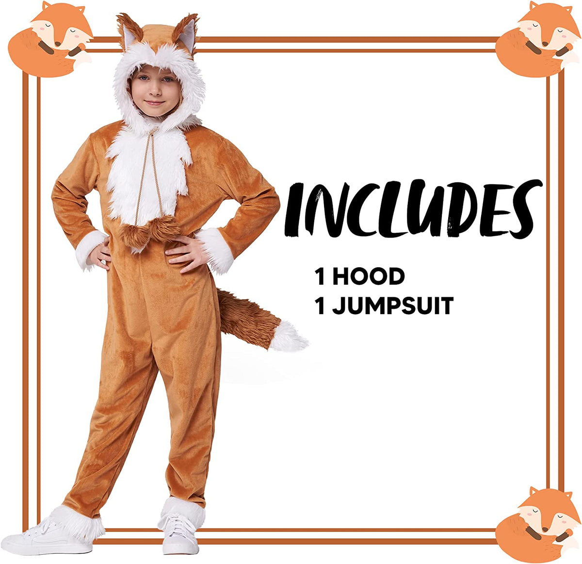 Spooktacular - Girl Orange fox Costume | Spooktacular Creations