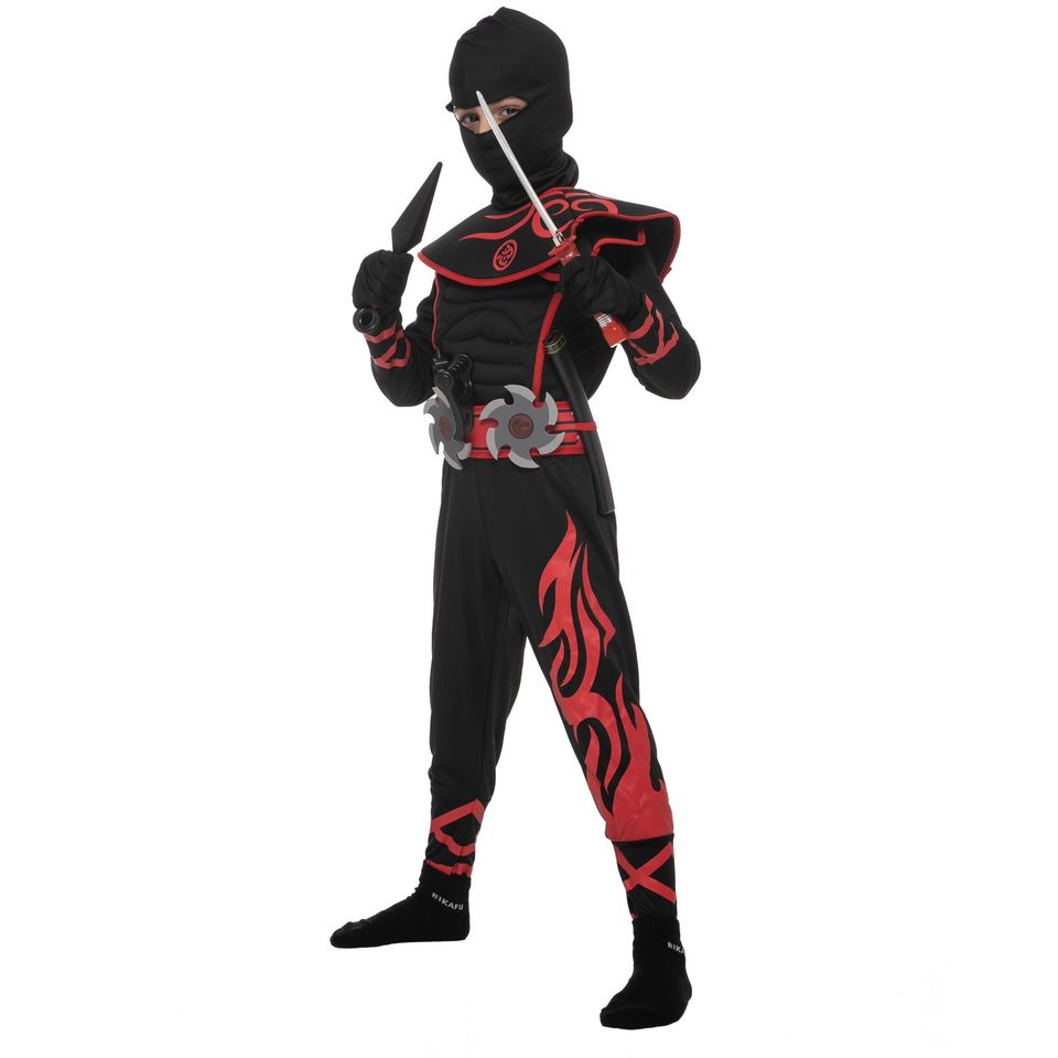 Ninja Costume Cosplay (Red) - Child | Spooktacular Creations