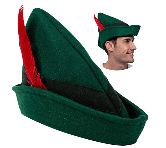 Felt Robin Hood Hats with Feather Cosplay- Adult | Spooktacular Creations