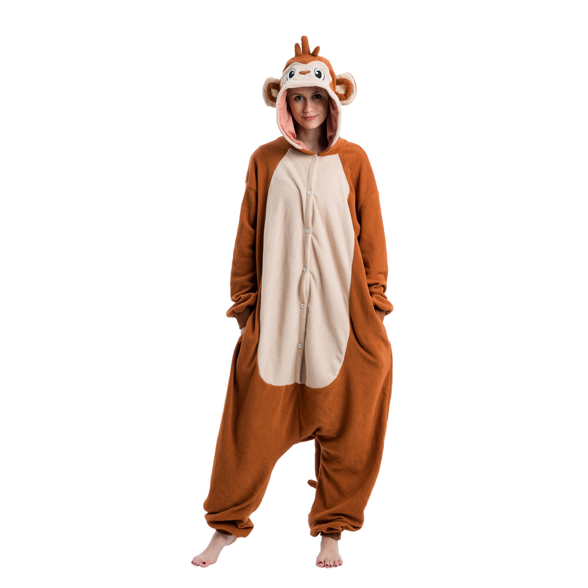 Monkey Animal jumpsuits Costume Cosplay - Adult | Spooktacular Creations