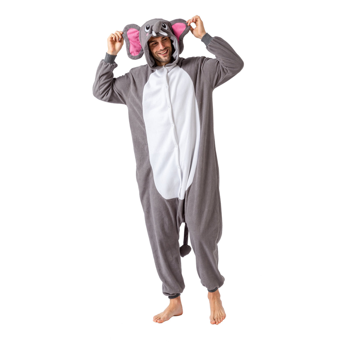 Elephant Animal jumpsuit Pajama Costume Cosplay- Adult | Spooktacular ...
