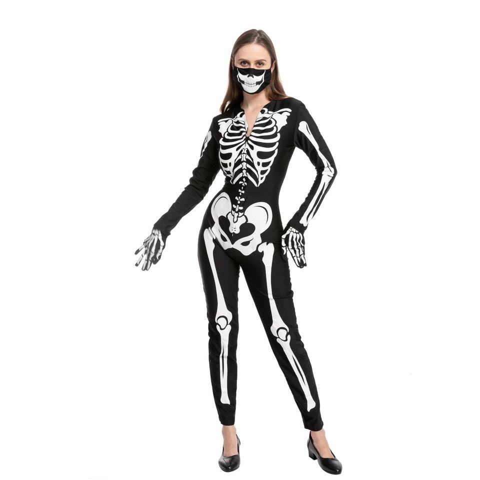Women Skeleton Costume Suit