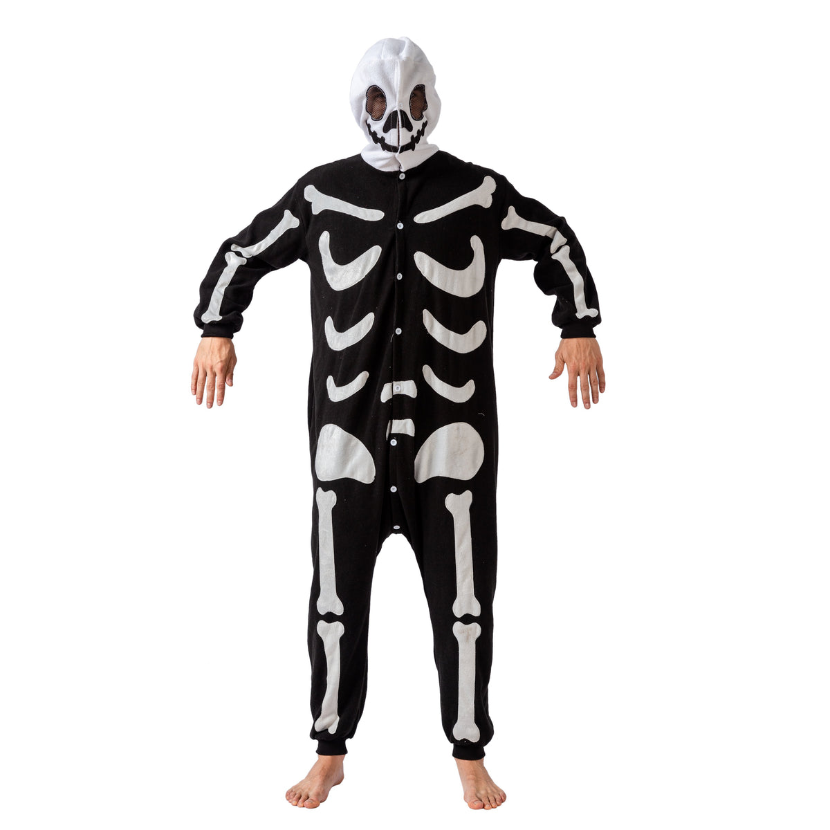 Skeleton jumpsuit Pajama Costume - Adult | Spooktacular Creations