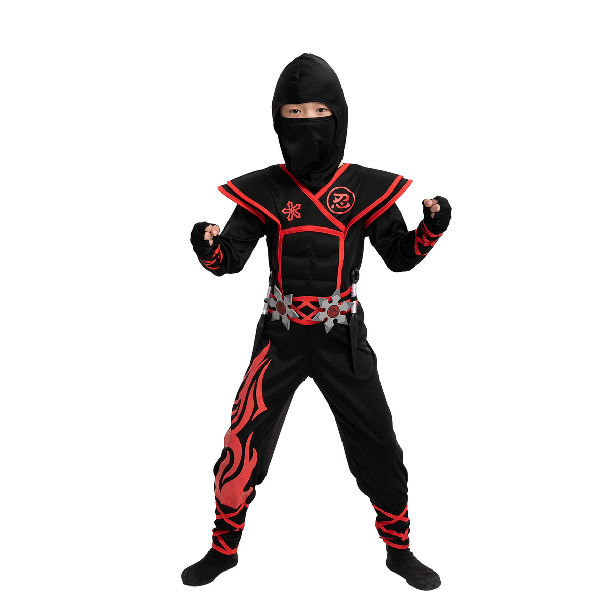 SPOOKTACULAR | Child Unisex Red Flame Ninja Costume | Spooktacular ...